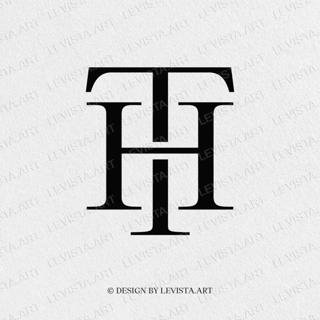 TH Monogram Logo | Personalize Online & Download Instantly