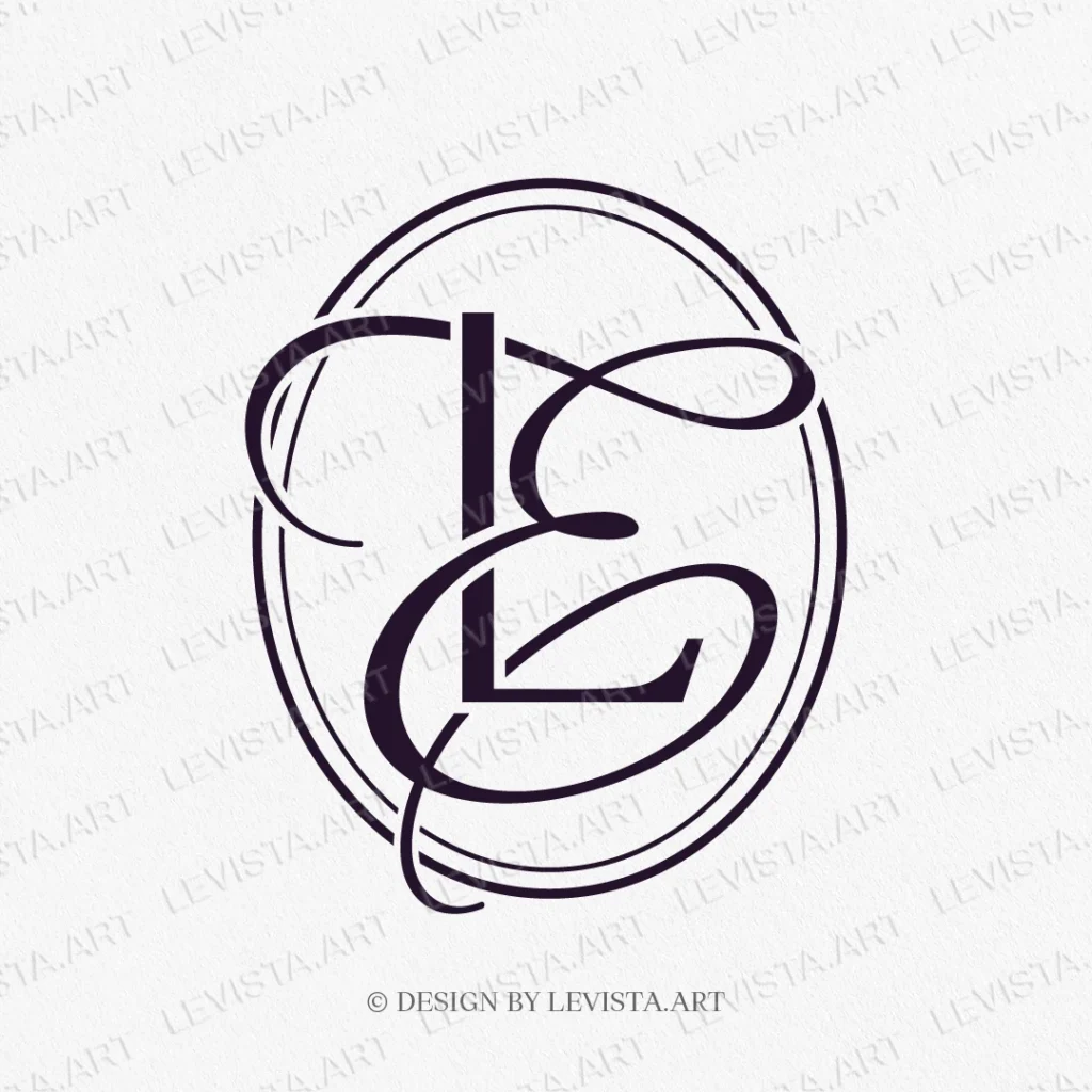 Elegant LE Initials Logo & EL Monogram | Instant Download