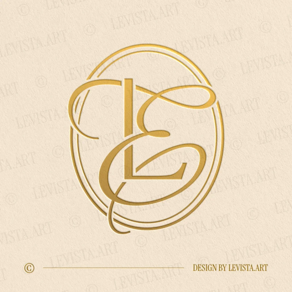 Elegant LE Initials Logo & EL Monogram | Instant Download