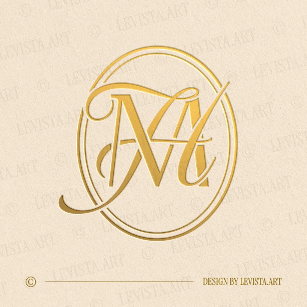 Elegant MH Monogram & HM Initials Logo | Instant Download