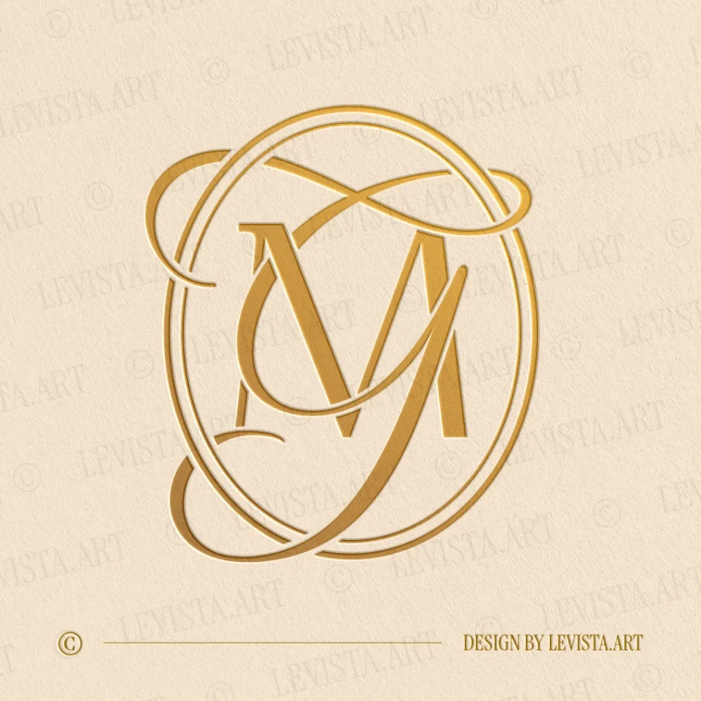 Elegant MG & GM Monogram Logo | Instant Download